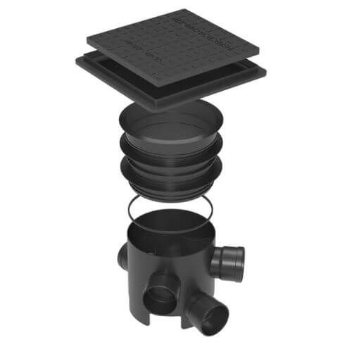 FloPlast Inspection Chamber Set - 300mm Diameter One Riser