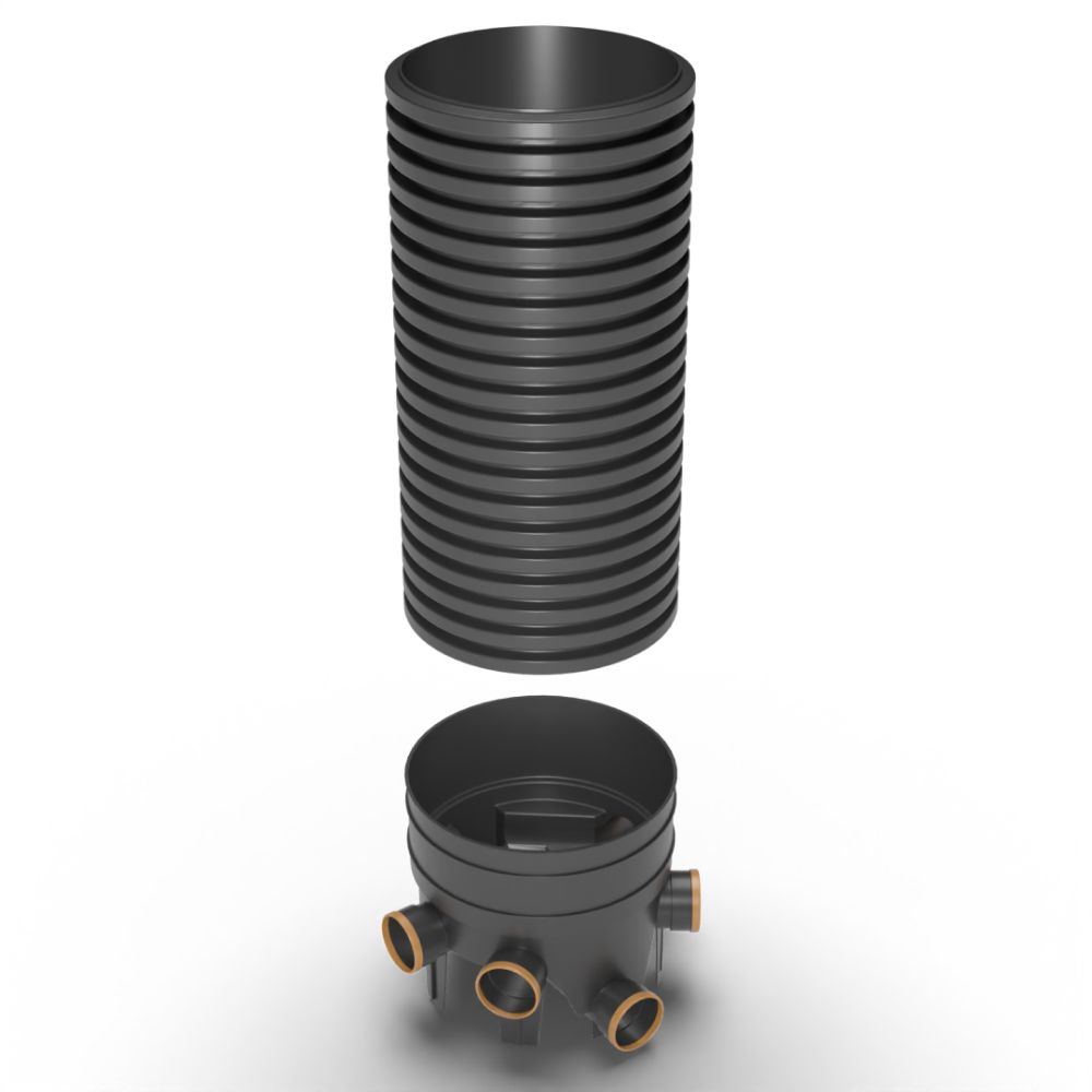 Inspection Chamber Set - 450mm Diameter x 1480mm Depth with 110mm ...