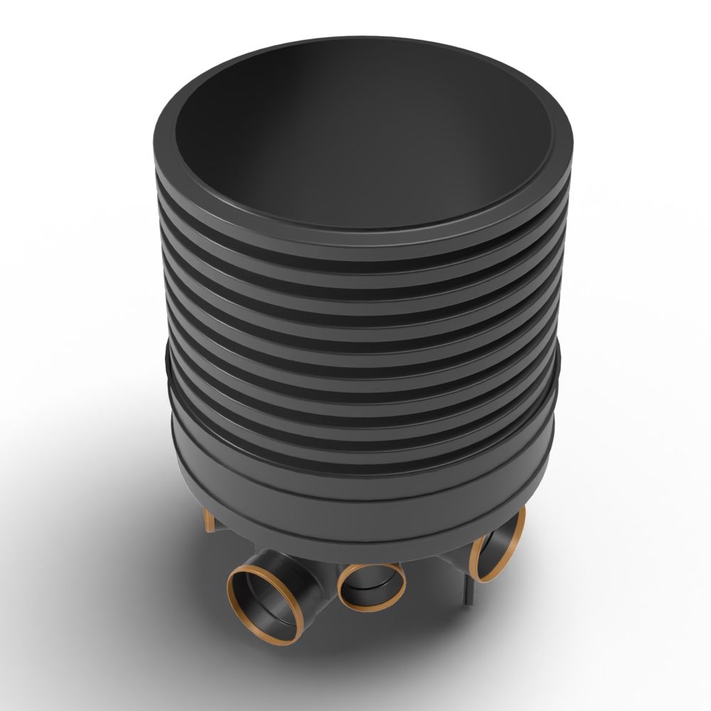 Inspection Chamber Set - 600mm Diameter x 1050mm Depth with 160mm ...