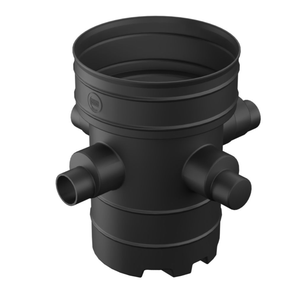 Catchpit Chamber Base - 450mm Diameter For 110mm Pipe with 110mm ...