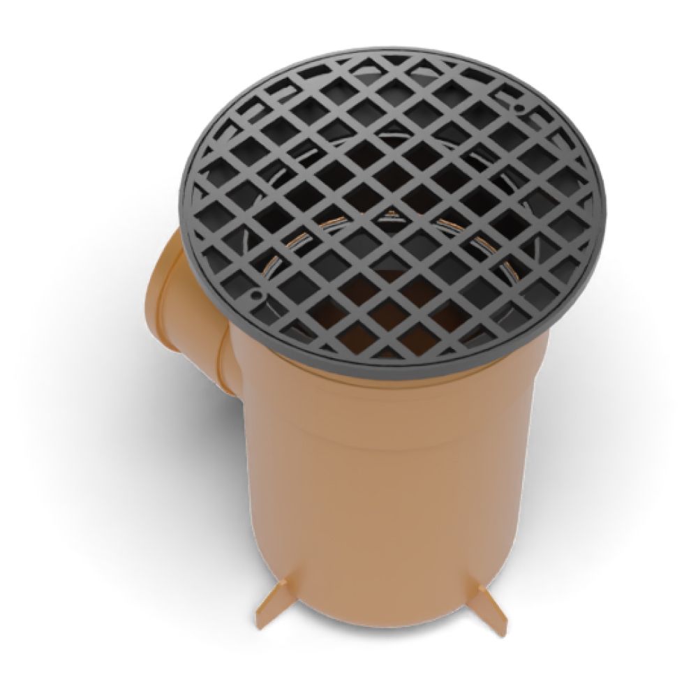 FloPlast Drainage Bottle Gully Circular Grid - 110mm