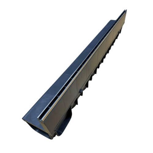 DekDrain Channel Slot Drain with Stainless Steel Edge A15 - 1mtr