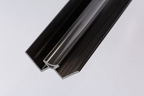 Internal Wall Panel Internal Corner Trim - 2400mm Black - For 10mm ...