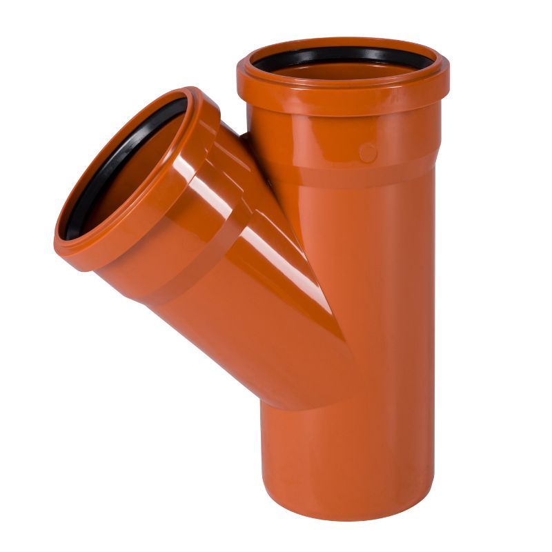 110mm Y Junction - 45 Degree Double Socket